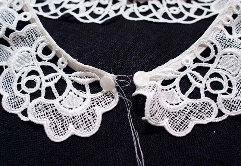 Easy DIY Detachable Collar: $5 Answer To What to Wear With A Black ...