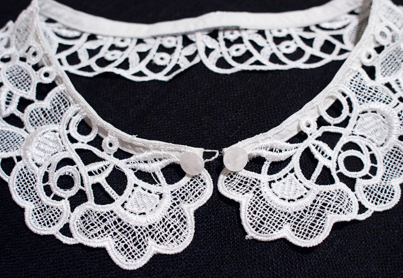 Easy DIY Detachable Collar: $5 Answer To What to Wear With A Black ...